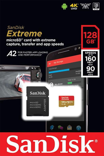MicroSDXC SanDisk Extreme V30 A2 128GB 160MB/s - Giang Duy Đạt